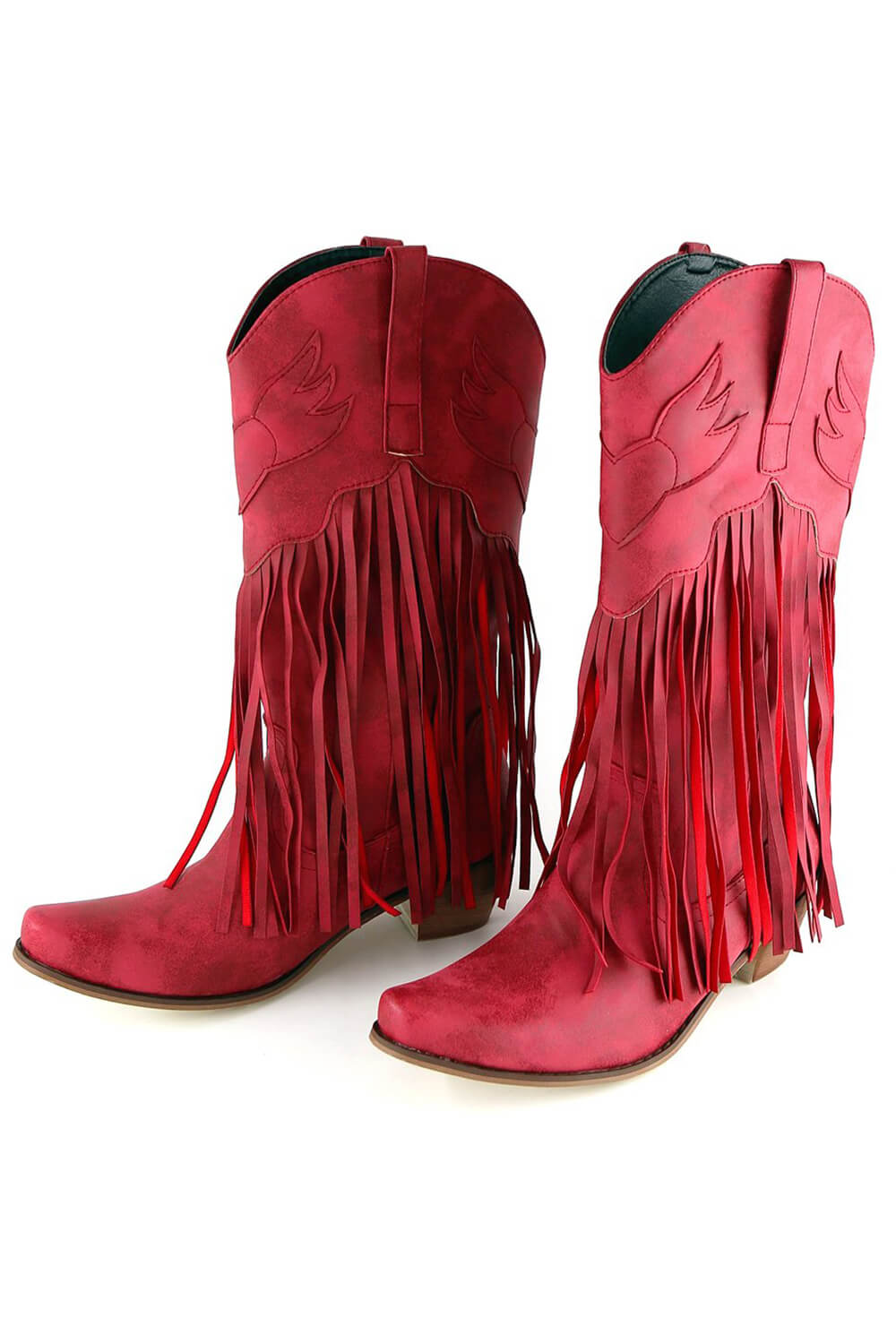 Red Fringe Cowboy Boots